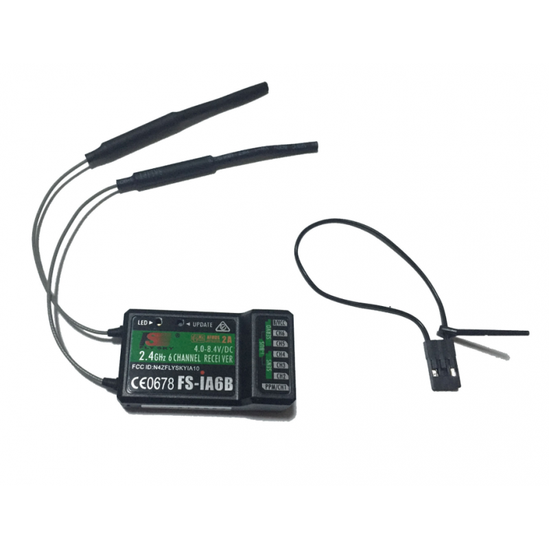 HS2124 FLYSKY iA6B 2.4G 6CH PPM Output With iBus Port Receiver For ...