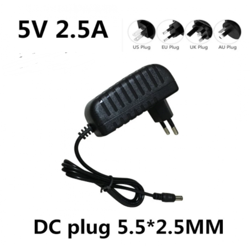 HS3804 5V 2.5A adapter with DC connector