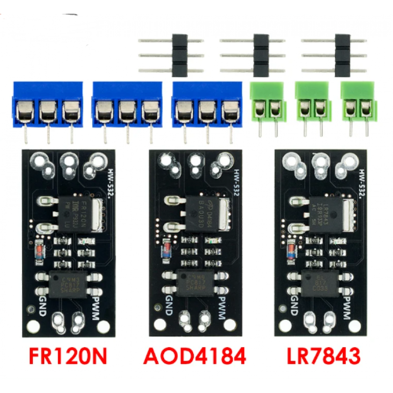 HS5320 Isolated MOSFET MOS Field Effect Tube Module 3V / 5V FR120N ...