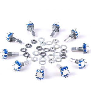 HR0594 EC11 20mm Rotary Encoder Push Button Switch Keyswitch Electronic ...